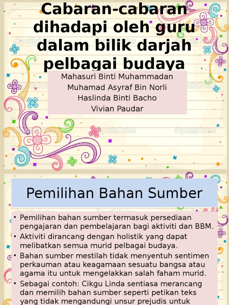 Cabaran-Cabaran Dihadapi Oleh Guru Dalam Bilik Darjah Pelbagai | PDF