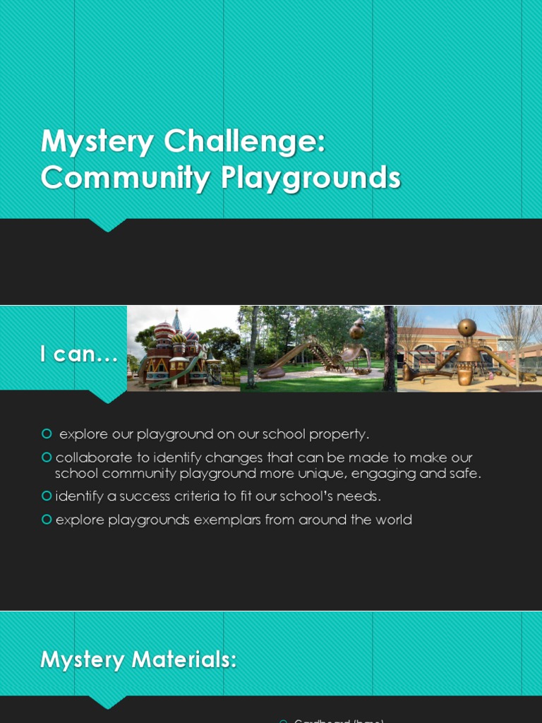 Design Challenge Playgrounds | PDF | Nature