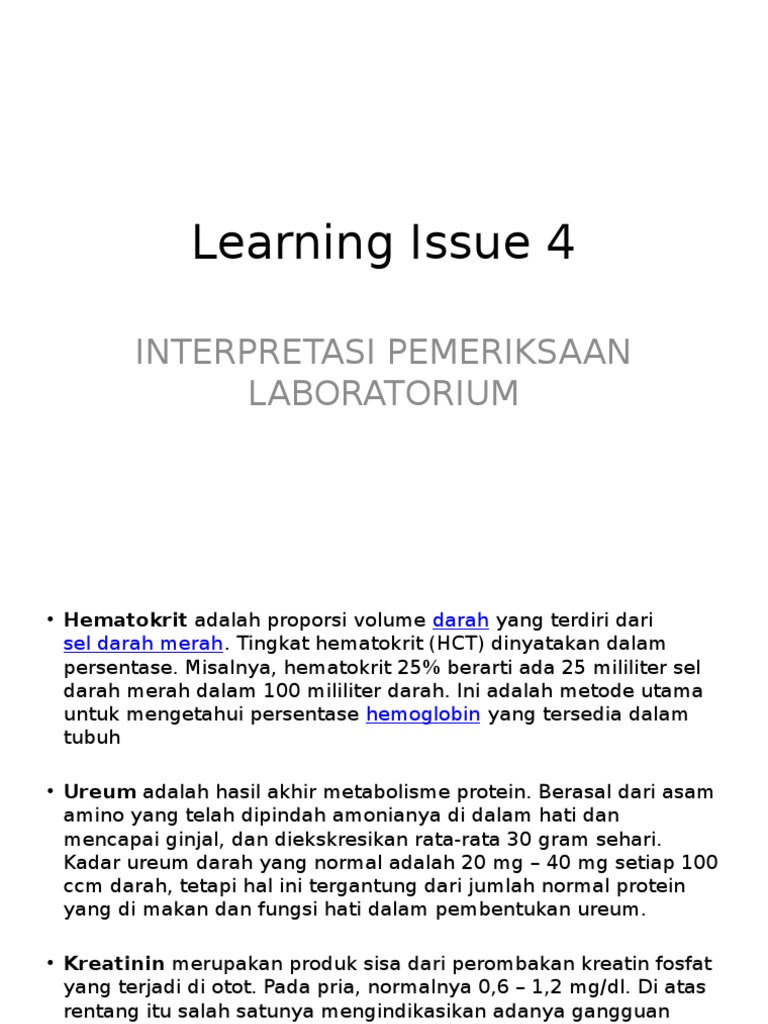 Interpretasi Hasil Lab | PDF