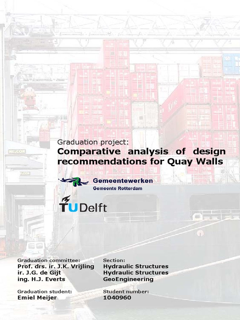 Quay Wall Design Recommendations Analysis | PDF | Geotechnical ...