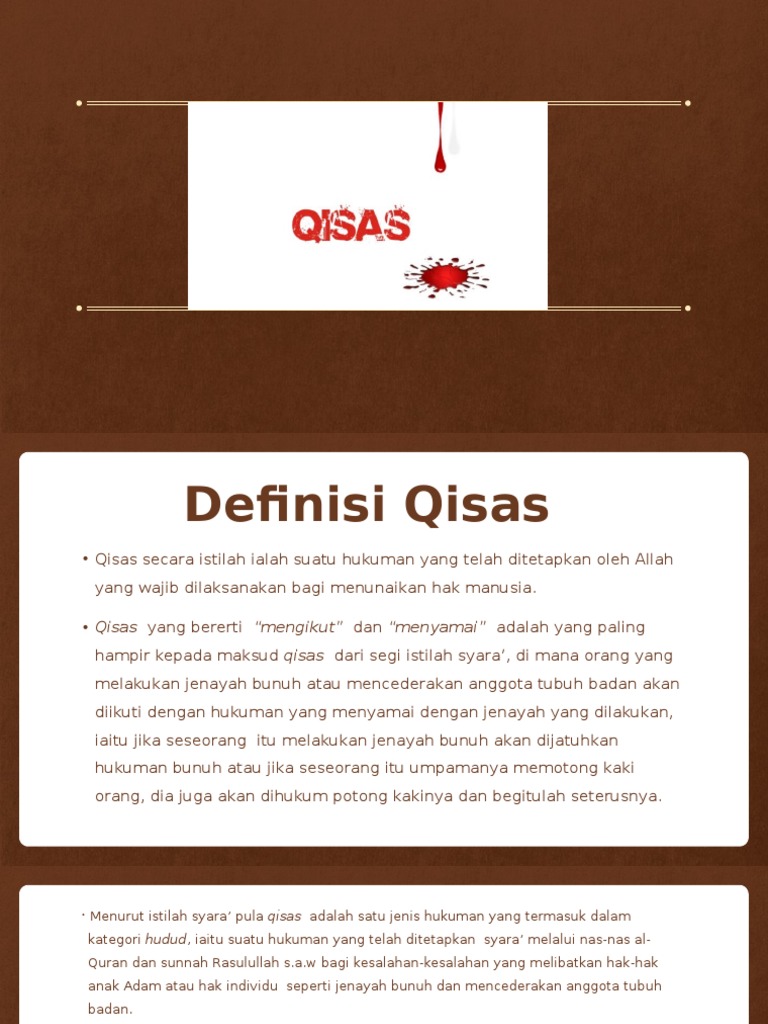 Hukum Qisas dalam Islam | PDF