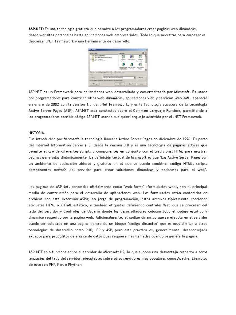 Conceptos Básicos de Las Tecnologías Web PHP, JSP Y ASP | Descargar gratis PDF | Páginas del ...