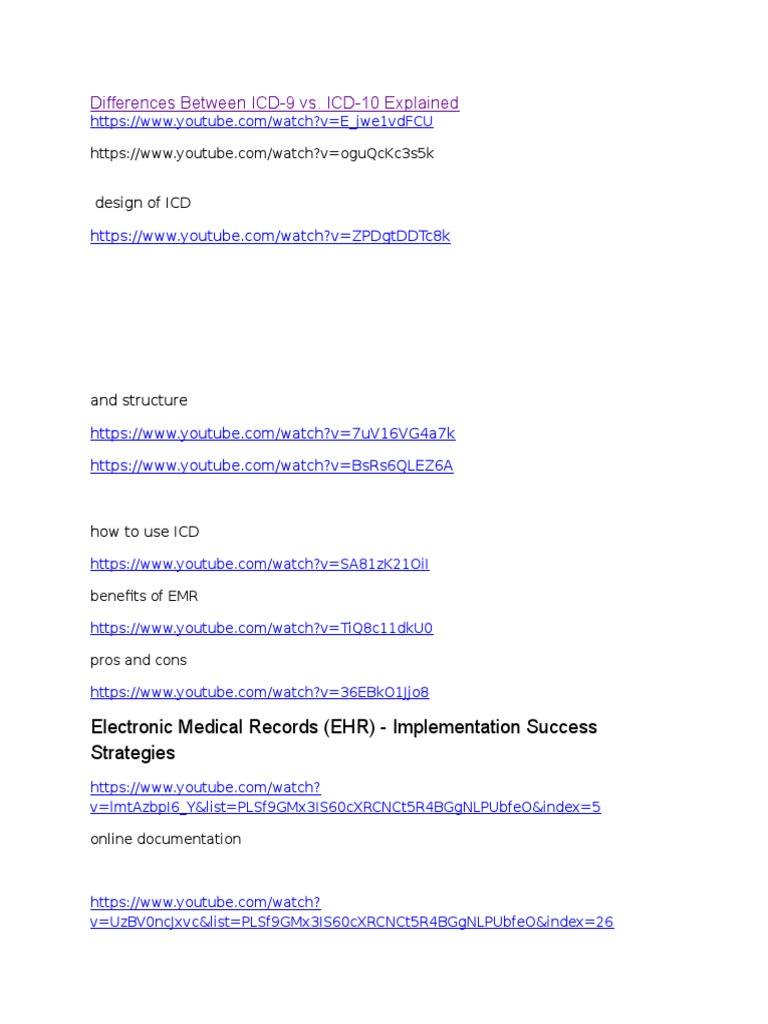 Differences Between ICD-9 vs. ICD-10 Explained | PDF