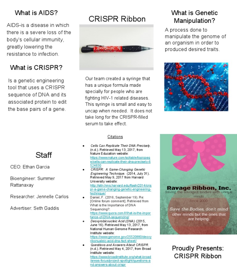 Brochure A4 | PDF | Crispr | Genetics