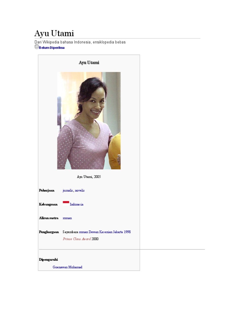 Ayu Utami | PDF
