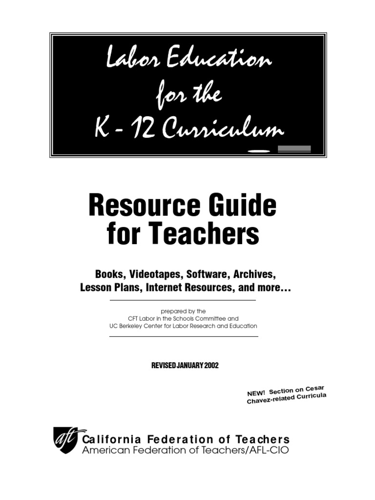 Labor Education Resources for K-12 | PDF | Trade Union | Collective ...