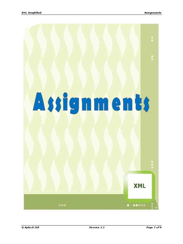 XML Assignment | PDF | Xslt | Xml