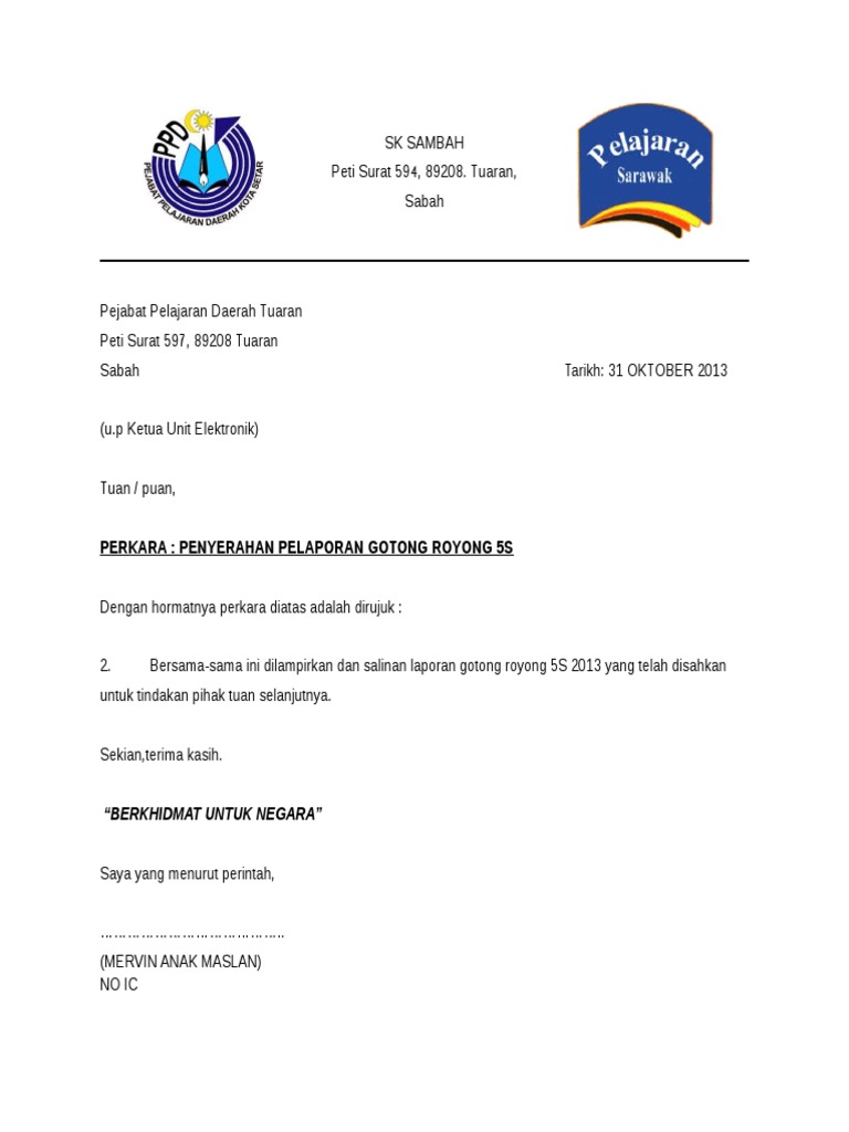 Contoh Surat Iringan | PDF