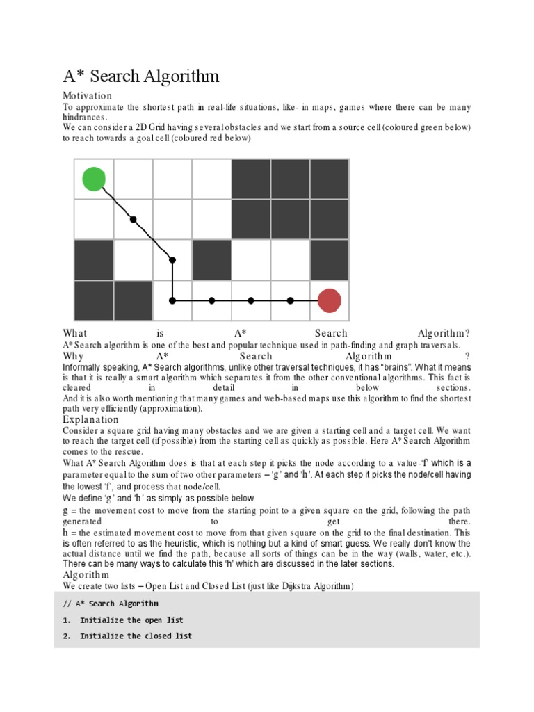 A Algorithm | Download Free PDF | Applied Mathematics | Mathematical ...