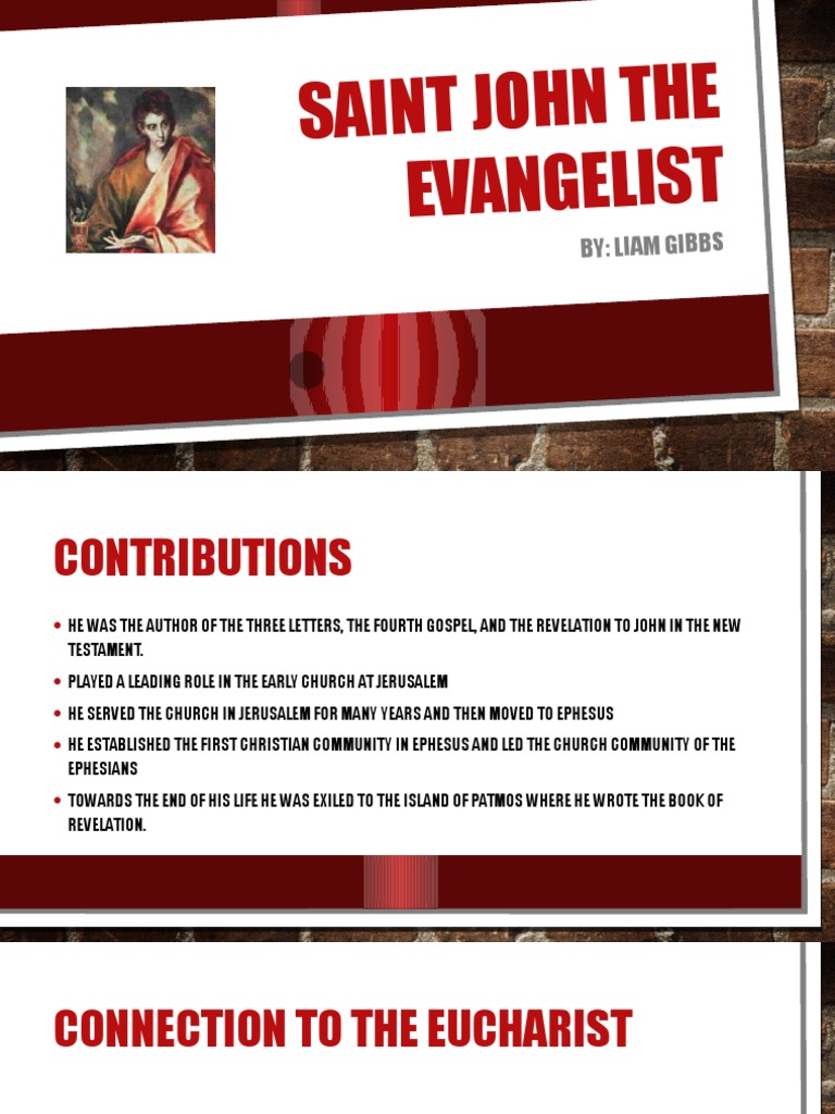 St. John the Evangelist: Life and Legacy | PDF