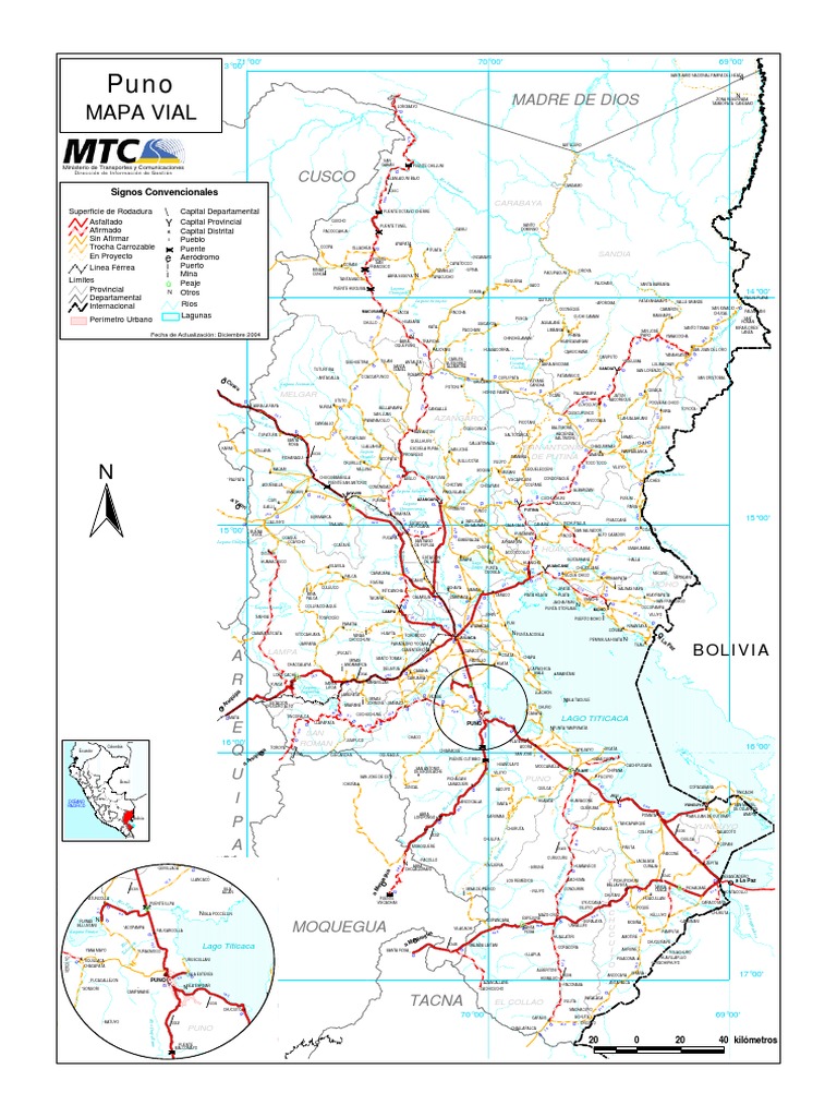 Mapa Vial Puno PDF | PDF
