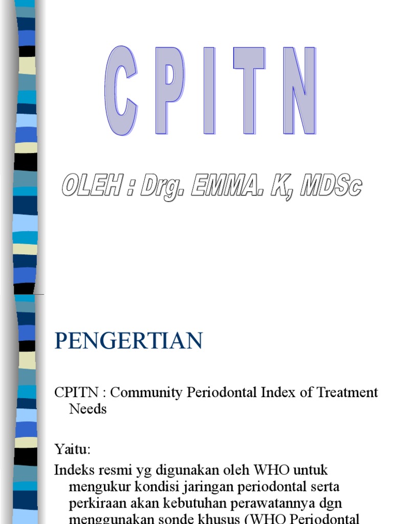 CPITN Fixed | PDF