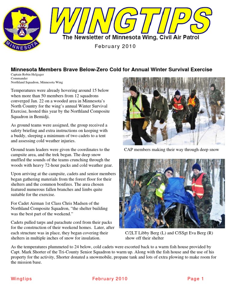 Minnesota Wing - Feb 2010 | PDF | Incident Command System | Civil Air ...