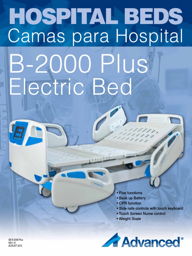 B-2000 Plus Electric Hospital Bed Features | PDF | Electrical ...
