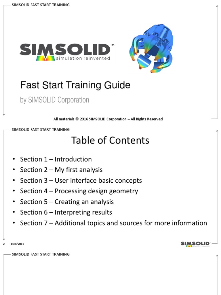 SIMSOLID FastStartTrainingGuide | Download Free PDF | Finite Element ...