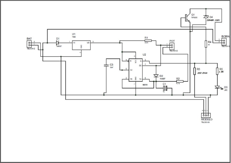 Diagrama Probador de Bobina | PDF