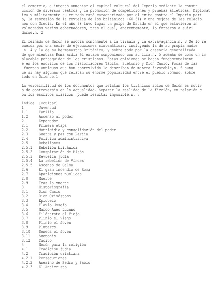Neron | PDF | Nerón | Claudio