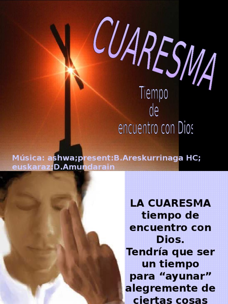 CUARESMA Tiempo de Encuentro Con Dios | PDF | Prestado | Comportamiento religioso y experiencia