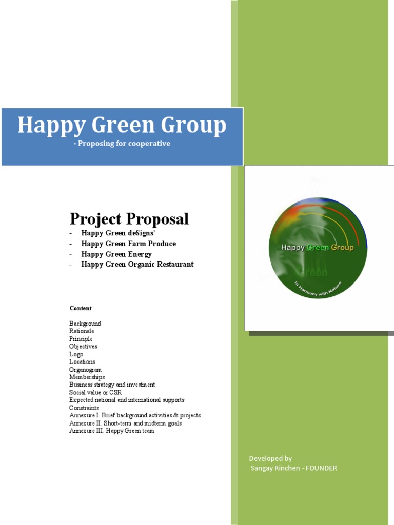 Happy Green Cooperative Project Proposal | PDF | Cooperative ...