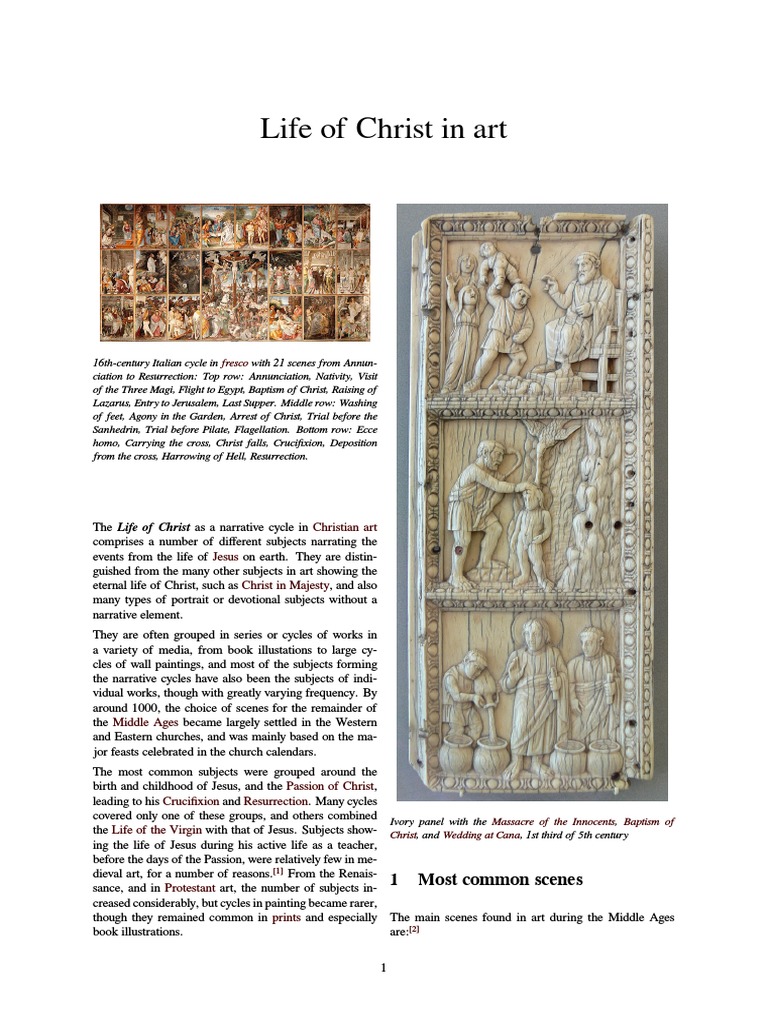 Life of Christ in Art | PDF | Canonical Gospels | Jesus