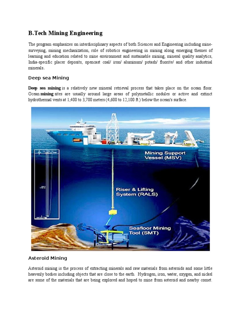 Btech Mining Branch | PDF