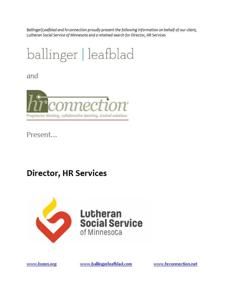 Lutheran Social Service of MN - Director, HR Services | Download Free ...