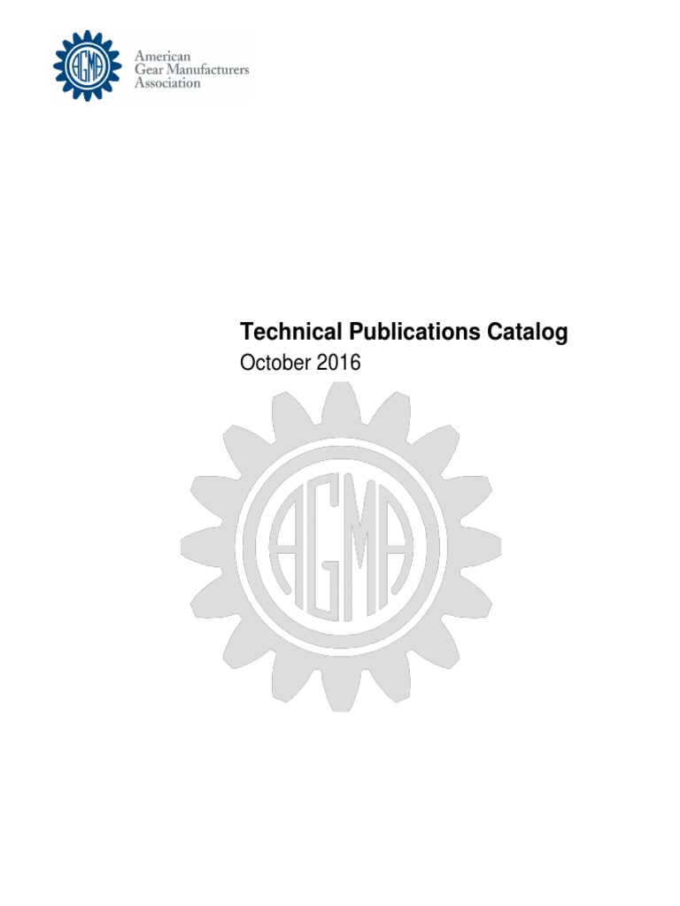 Listado normas Agma | Gear | Transmission (Mechanics)