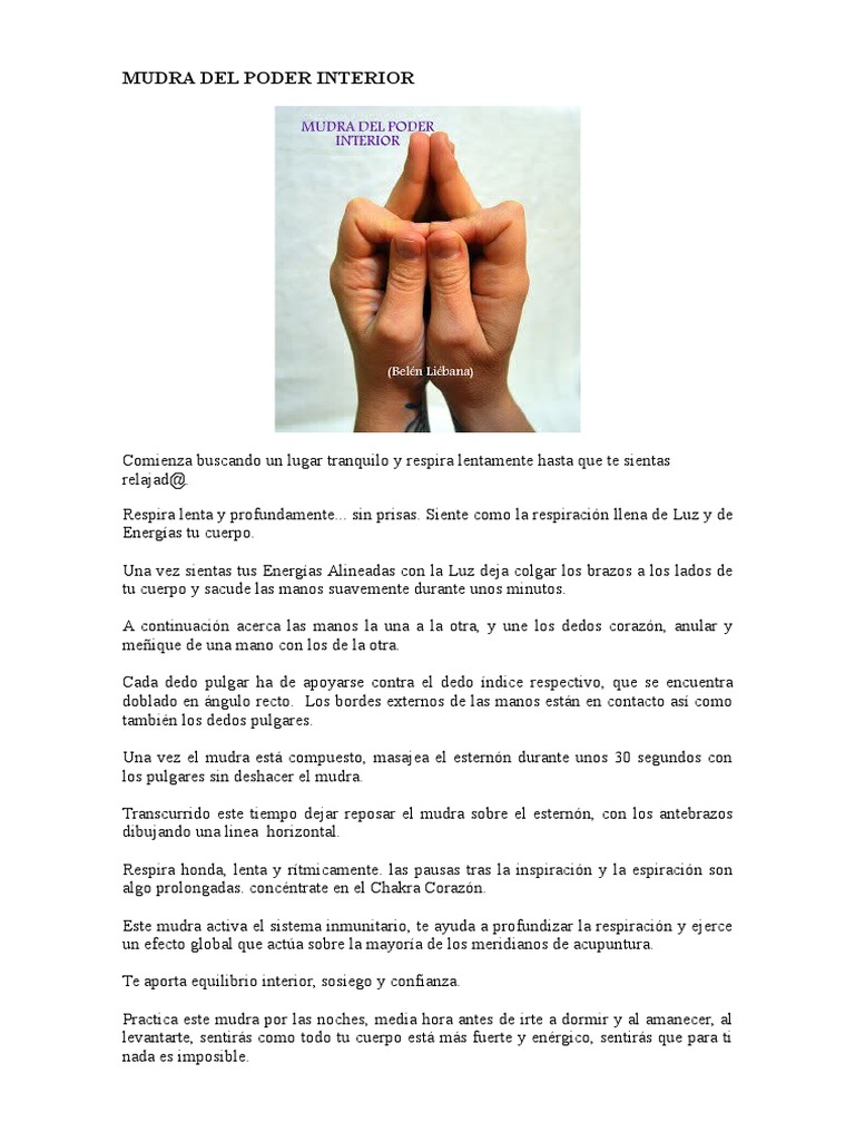 Mudra Del Poder Interior | PDF | Naturaleza
