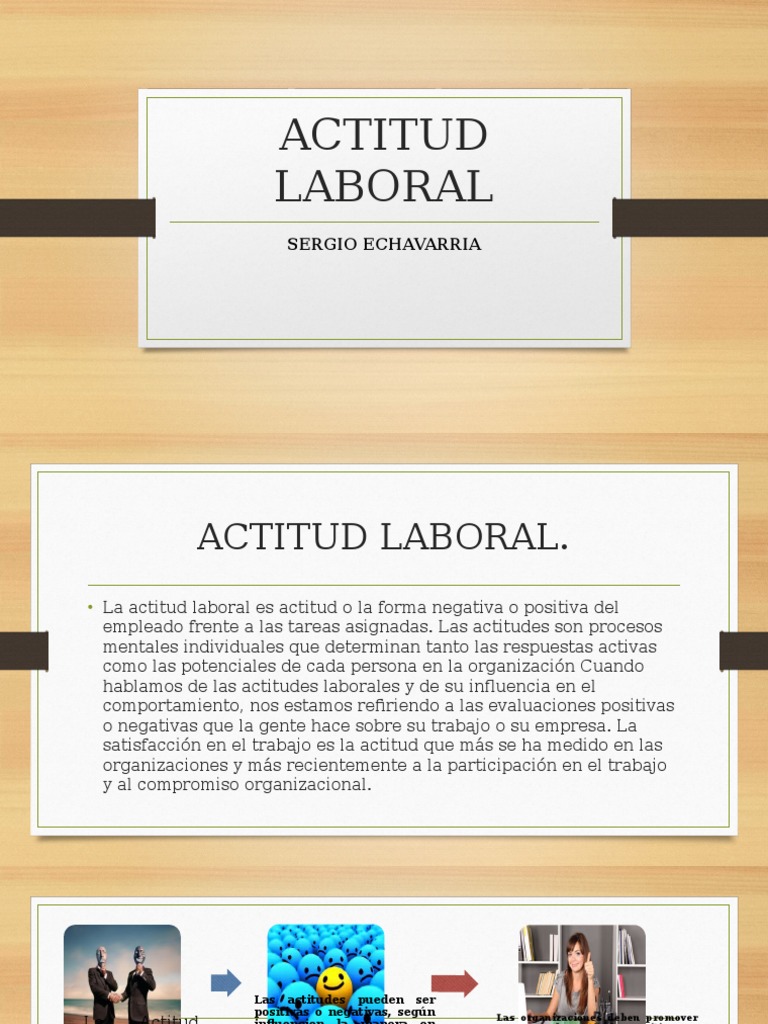 Actitud Laboral | PDF | Actitud (psicología) | Bienestar