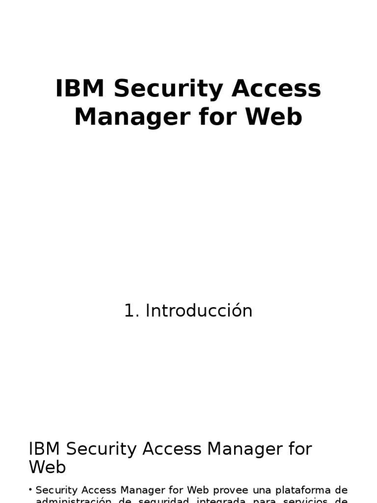 IBM Security Access | PDF | Autenticación | Servidor web