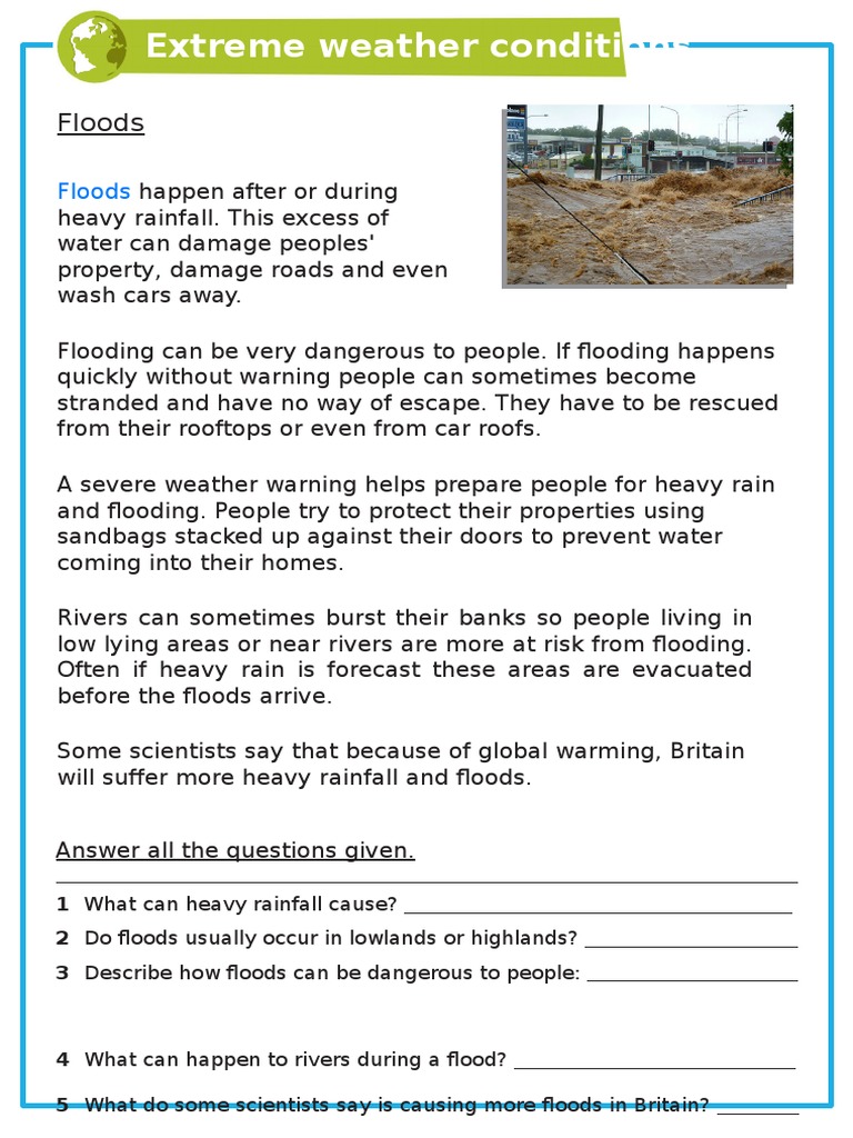 Flood Reading Text | PDF