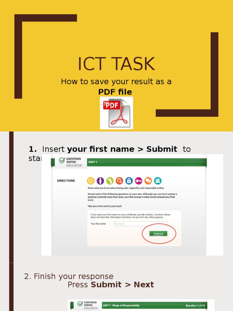 Instruction - Ict Assessment Task | PDF