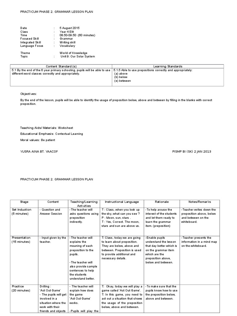 Content Standard (S) Learning Standards | PDF | Lesson Plan | Semiotics