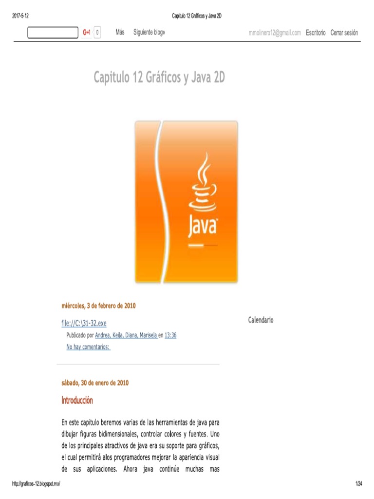Capitulo 12 Gráficos y Java 2D | PDF