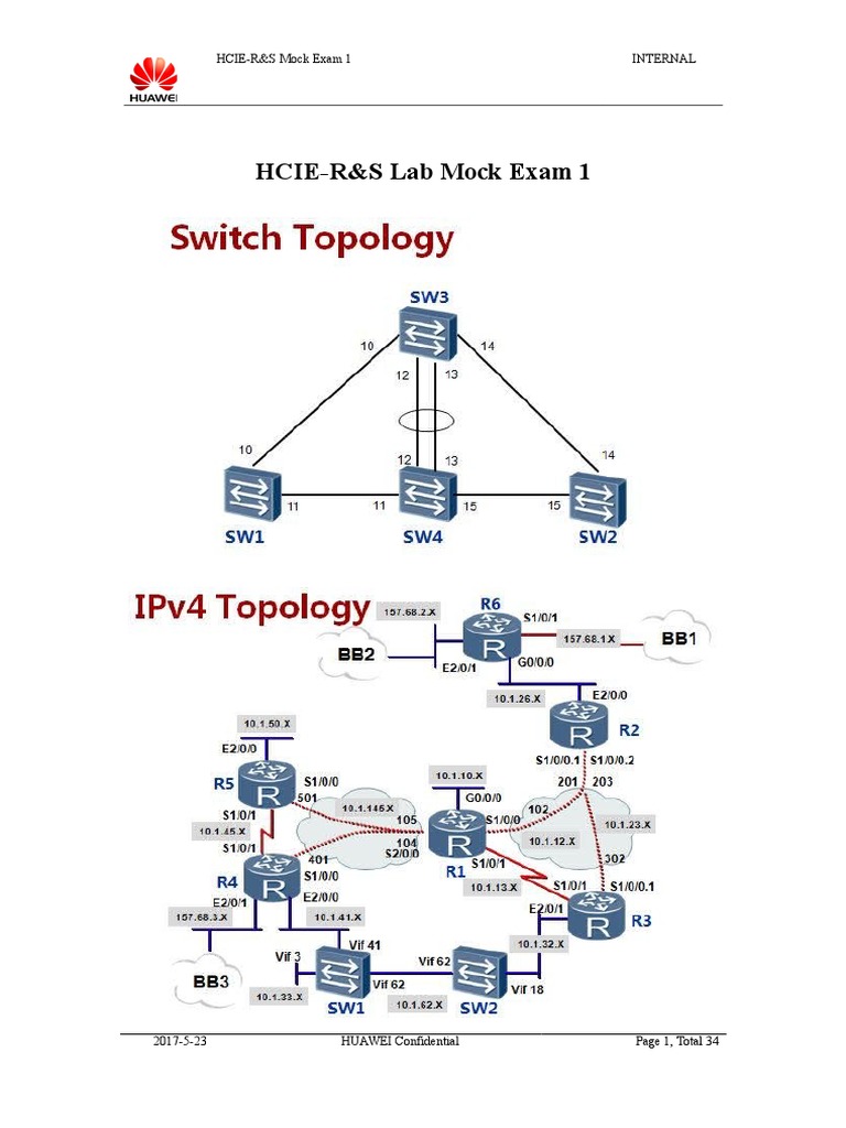 HCIE-R&S Exam for Network Engineers | PDF | Routing | Ip Address