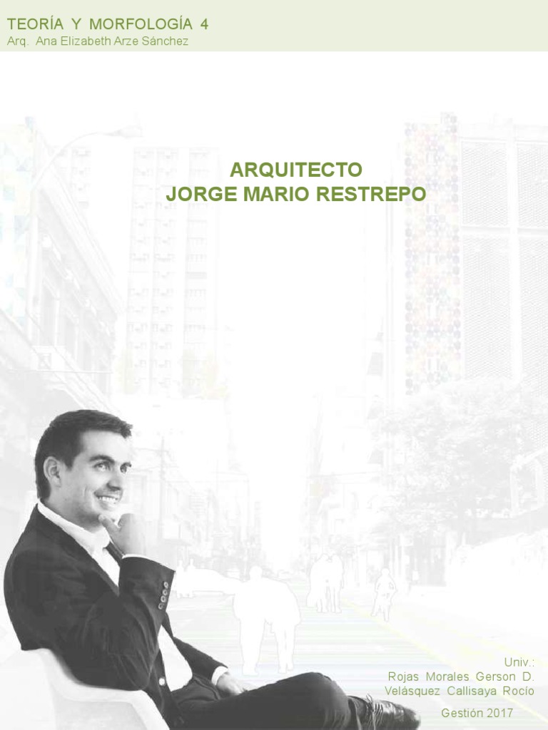 Arq. Jorge Mario Restrepo | PDF | Sustentabilidad | café