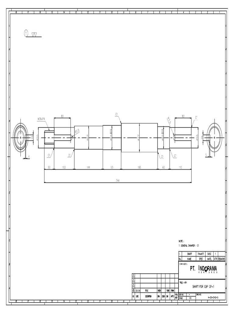 Shaft For CBP Cp-1-Model | PDF