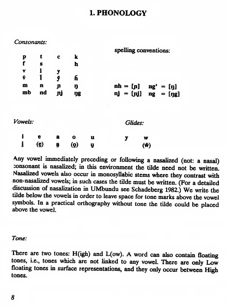 A Sketch of Umbundu 2 PDF | PDF