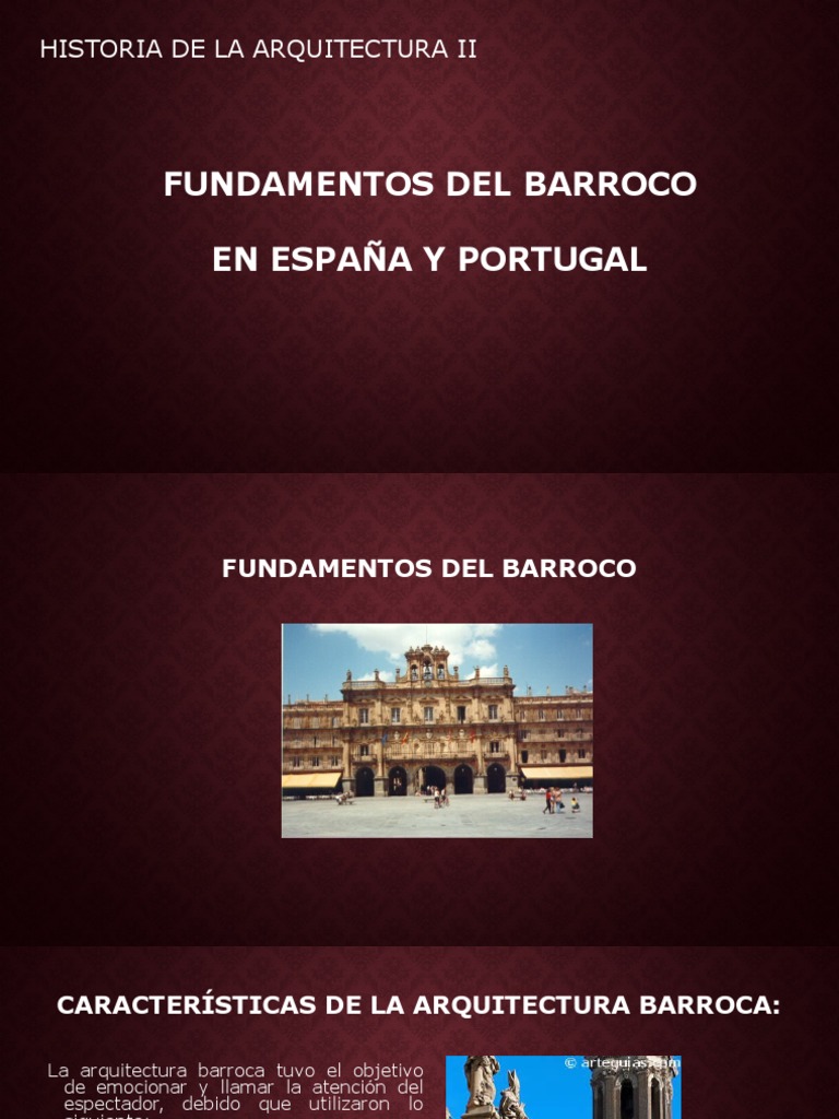 Fundamentos Del Barroco en España y Portugal 1 | PDF | Barroco | Santiago de compostela
