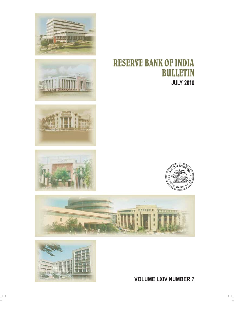 Rbi July Bulletin | PDF | Financial Inclusion | Reserve Bank Of India