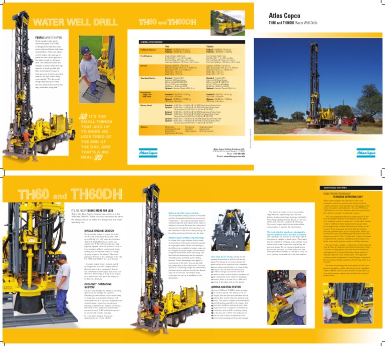 Th60 and Th60dh Brochure - tcm1267-1991232 | PDF | Drilling Rig | Engines