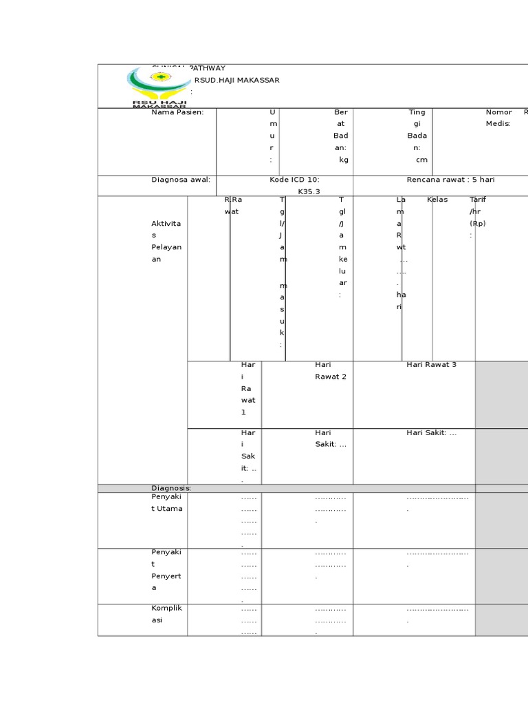 Clinical Pathway Diare Akut Dengan Dehidrasi Berat | PDF
