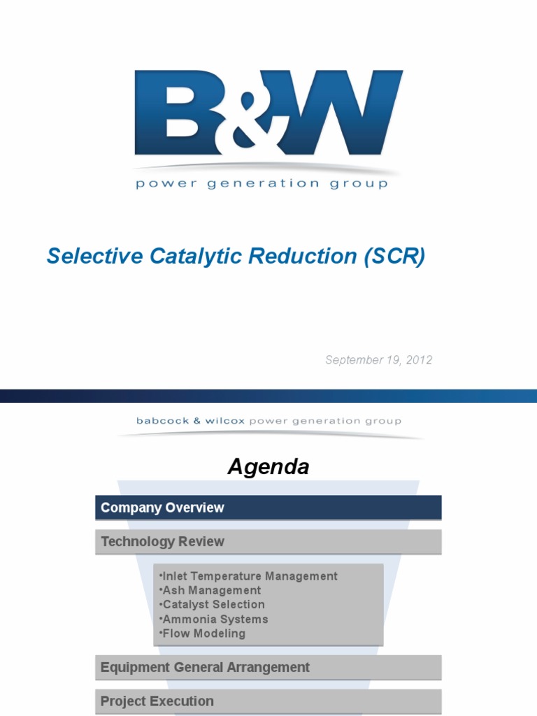 SCR Presentation | PDF | Chemical Engineering | Chemistry