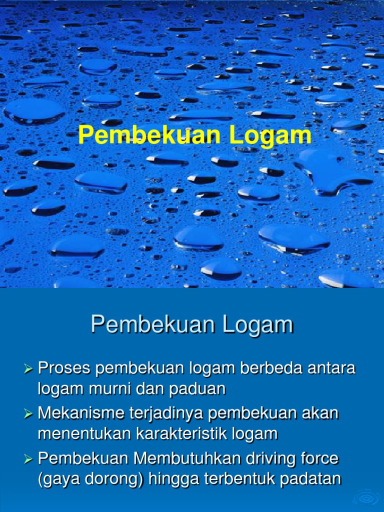 Pembekuan Logam | PDF