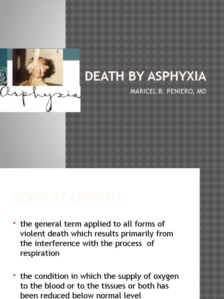 Understanding Asphyxia and Its Types | PDF | Hypoxia (Medical ...