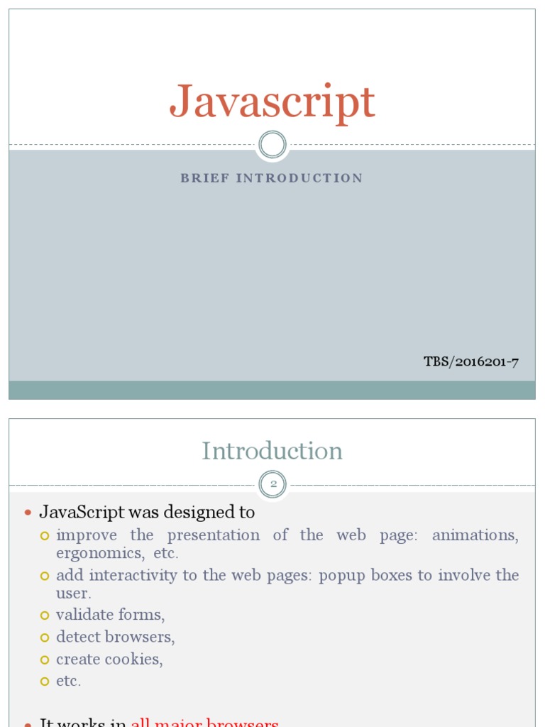 CH3 Javascript-2 | PDF | Java Script | Document Object Model