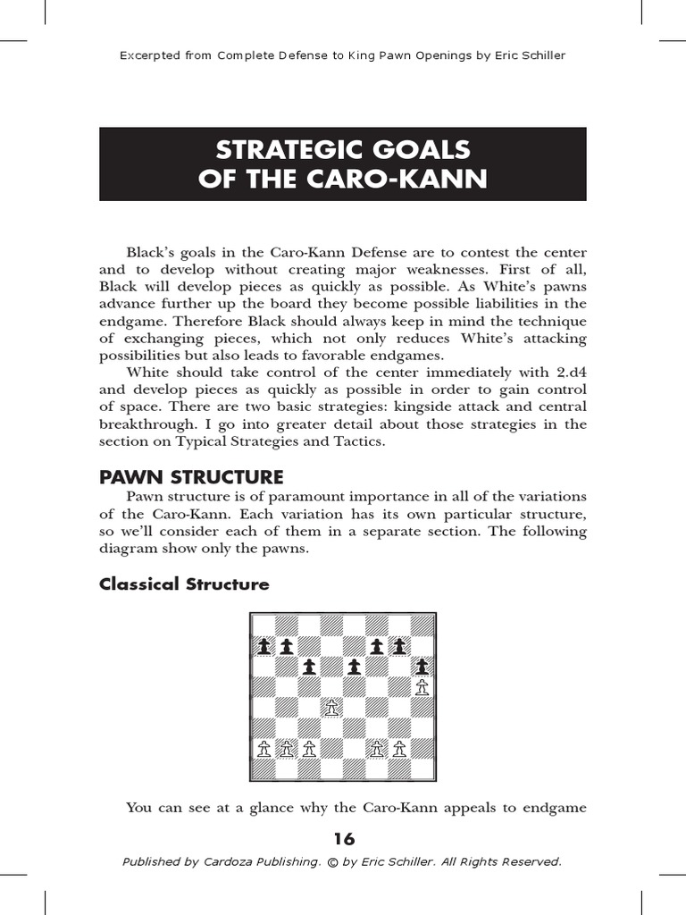 Caro-Kann Defense | PDF | Chess Strategy | Chess Openings