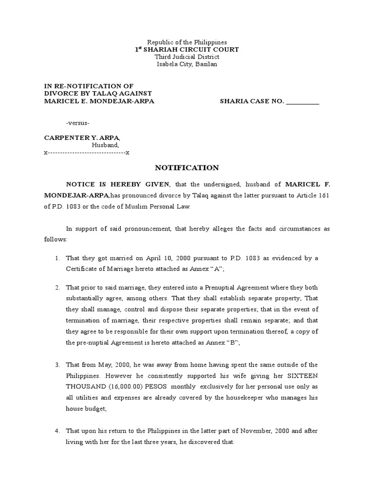 Divorce by Talaq | PDF | Divorce | Marriage