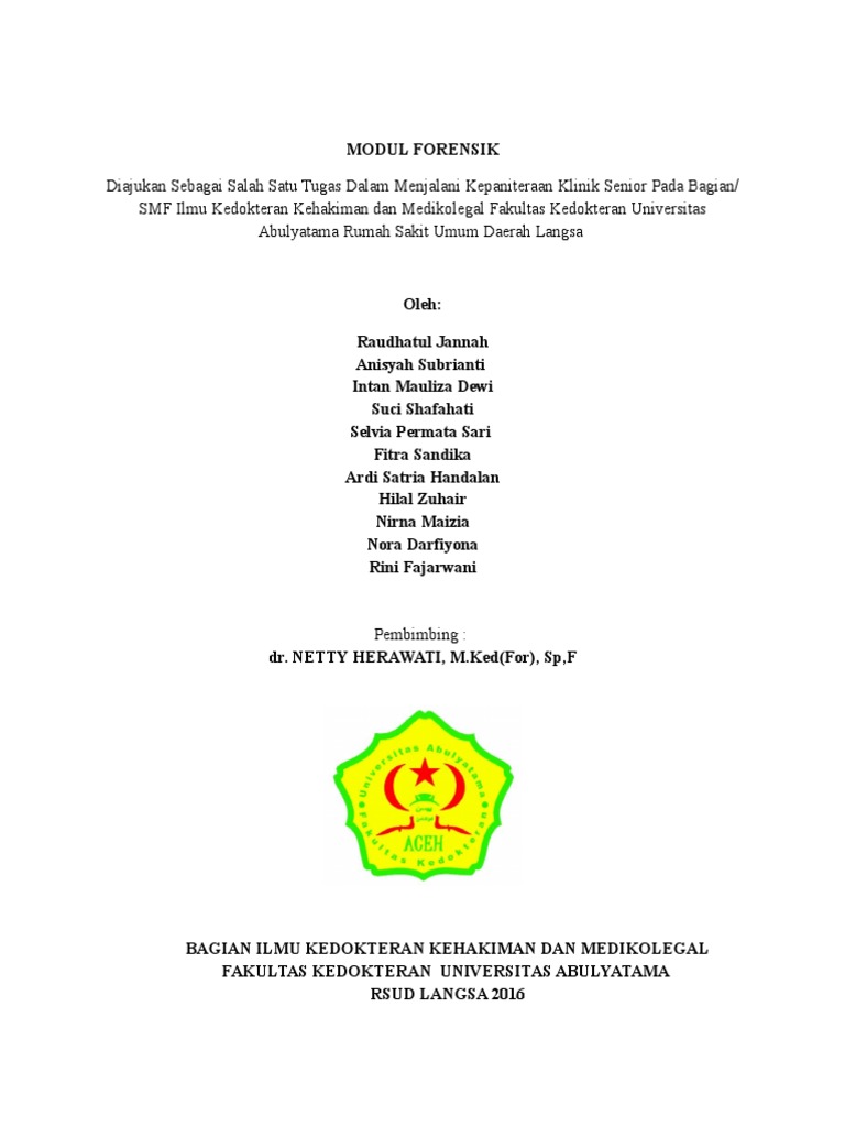 Cover Modul Forensik | PDF