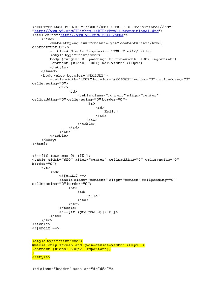 Doctype HTML Public | Html | Hypertext